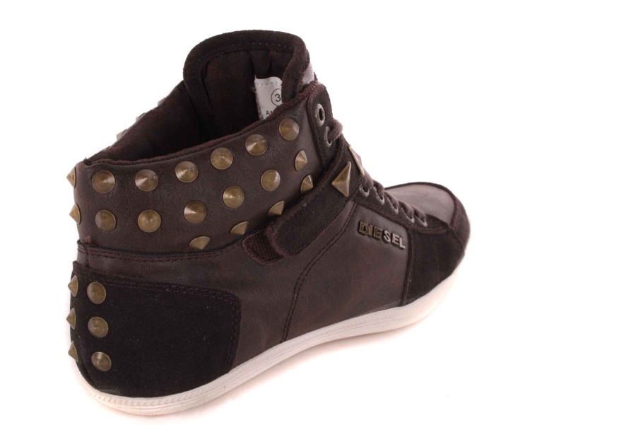 Diesel Women's Sneakers High Boots Shoes Brown #52 | eBay